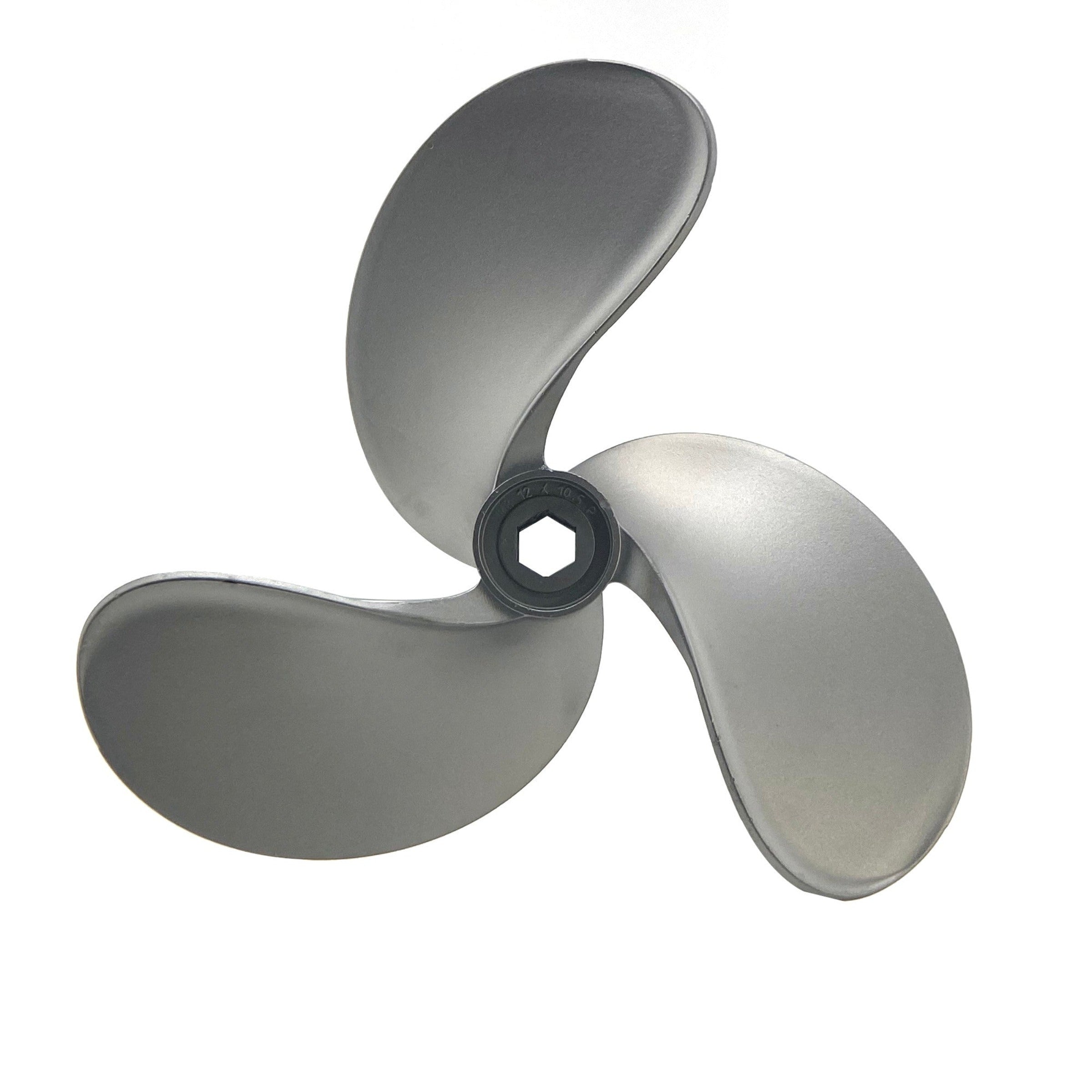 Mercury Three Blade Propeller 12 X 10.5 with 3/4" Hex Hub